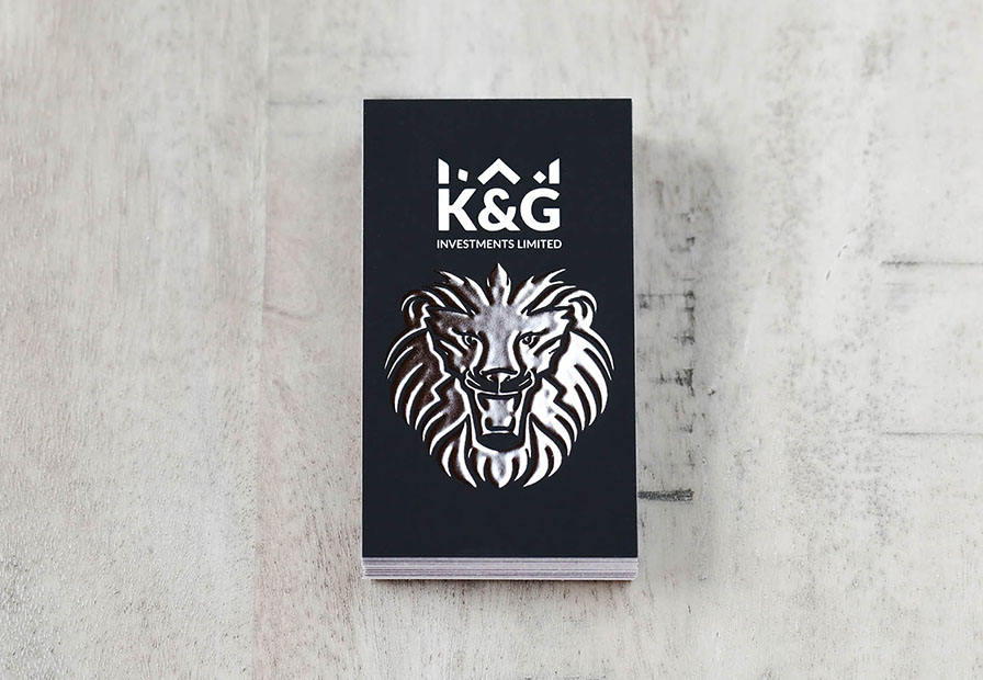 Raised Silver Foil Business Card | Primoprint