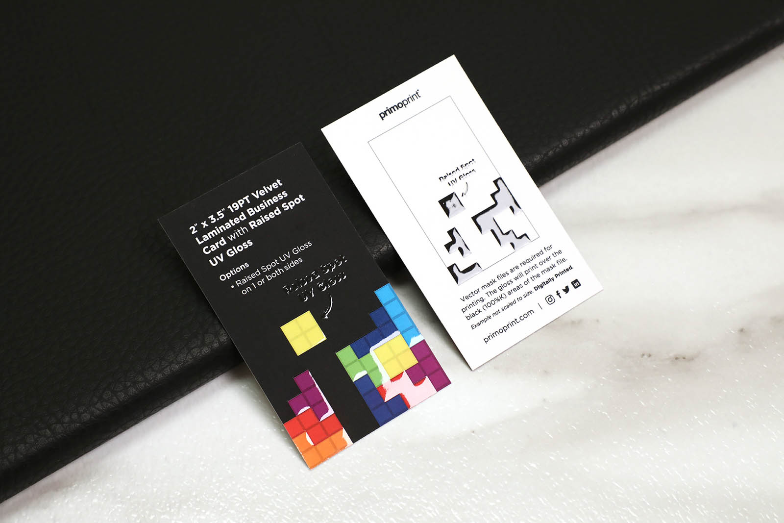 Velvet Business Card with Raised Spot UV Gloss | Primoprint